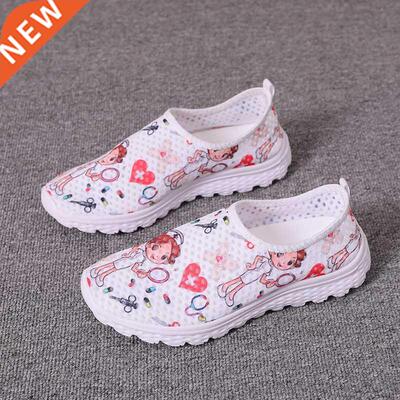 Nurse Doctor Print Women Sneakers Cosplay Shoes Slip On Ligh