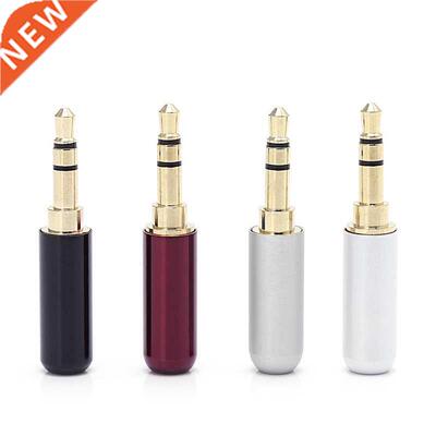 4x poles .5mm Audio Gold-Plated headphone plug .5 RCA Con