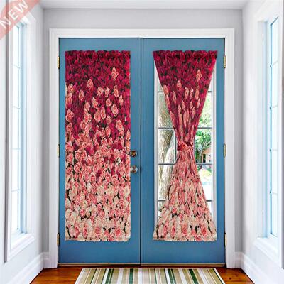 Pink Red White Rose Blinds Curtains for Living Room Bedroom