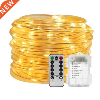 100/200/300 LED Tube Rope Strp Strng Lght Wth Remote Cop