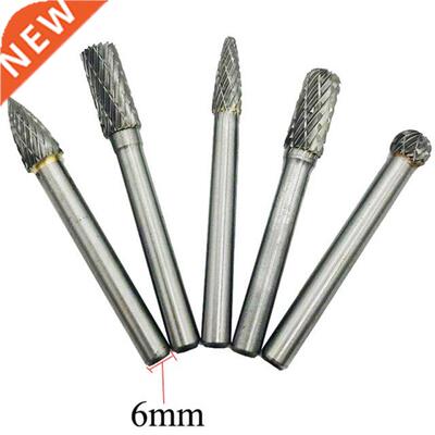 5Pc /Set 8MM Head Tungsten Carbide Rotary Point Burr Die Gri