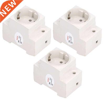 3Pcs Power Socket Rail Adapter Waterproof Electrical Outlet