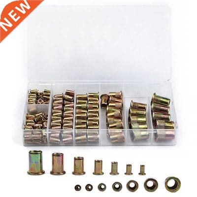 165PCS Boxed Color Steel Rivet Nuts M3/4/5/6/8/10/12 Combina