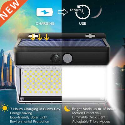 262LED Solar Light Motion Sensor Solar Flood Lamp Wireless