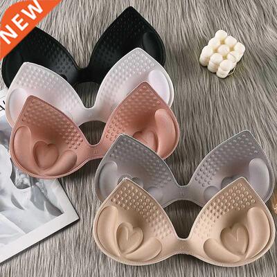 Womens Latex Bra Pads Cups Inserts Thicken Sponge Reusable
