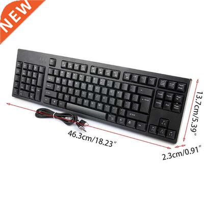 4.76Feet Wire Length Left-Handed Keyboards Plug and Play 2 x