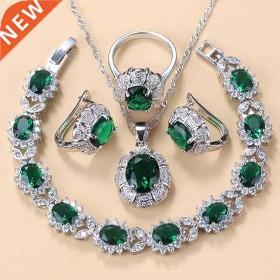 925 Mark Brdal Necklace And Earrngs Jewelry Sets For Women