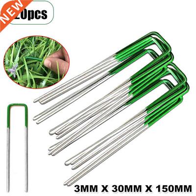 20Pcs/Set Artificial Grass Turf U Pins Fastening Lawn Tent P