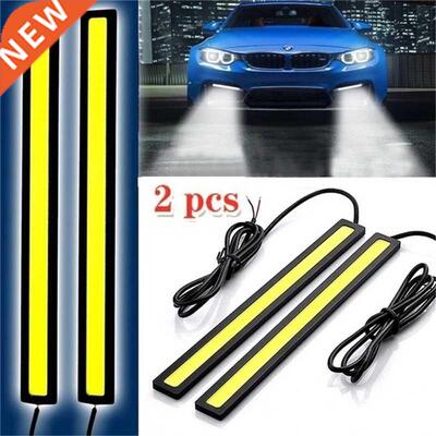 2Pcs 17CM Universal COB LED Strip Car Running Fog Lamp Drivi