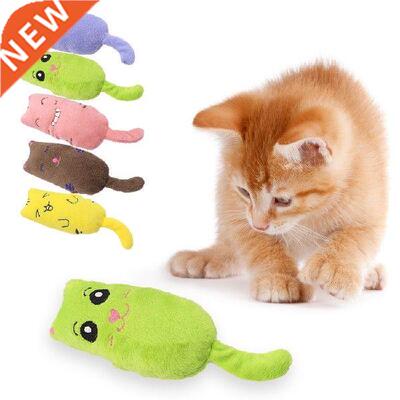Teeth Grinding Catnip Toys Funny Interactive Plush Cat Toy