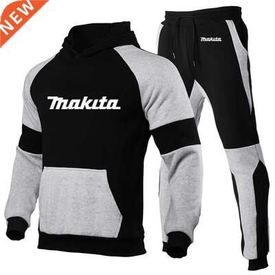 Makita Logo 2021 Men's Sports Suit 2 Pieces Hoodie + Pants S