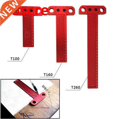 woodworking hole scriber ruler aluminum alloy T-shaped ruler