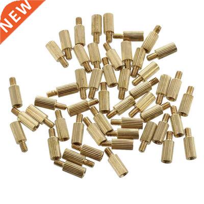 50 Pcs Male to Female Thread Brass Pillars Standoff Spacer M