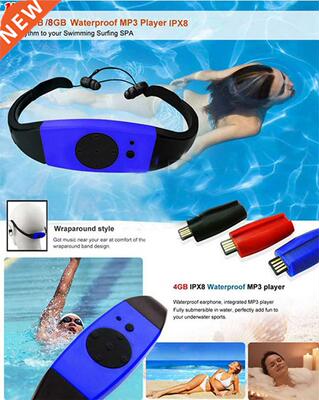 00 4GB/8GB Waterproof IPX8 Diving Swimming Surfing MP Play