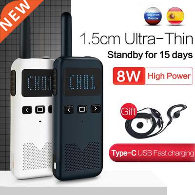 Walkie Talkie Mini Two Way Radio Transceiver Station Handhel