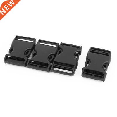 4pcs Sde Release Buckles Clp for 25mm Webbng Band Black