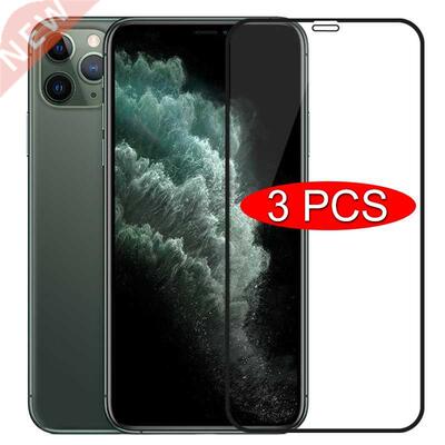3PCS Full ver Protective Glass On For iPhone 11 12 13 Pro Ma