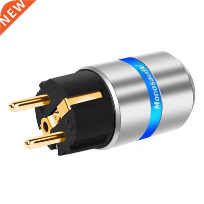 E106G/F106G 99.99% Pure Copper 24K Gold Plated Schuko Power