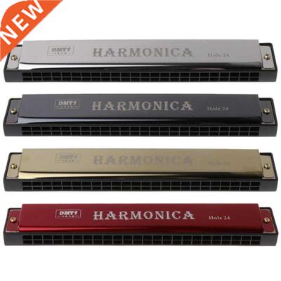Professional 24 Hole Harmonica Mouth Metal Organ for Beginne