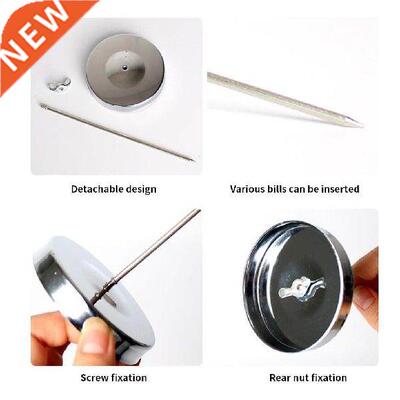 Menu Paper Straight Rod Mental Receipt Holder Bill Storage