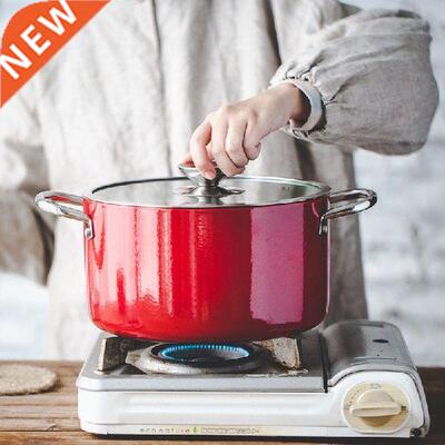 Enamel bg pot ear stanless steel stew soup pot thckened