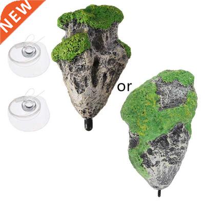 Fish Tank Rocks Floating Moss Stone with Suckers Aquarium