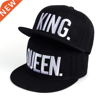 Fashion Summer Hip Hop Men's Caps Couple KING QUEEN letter E
