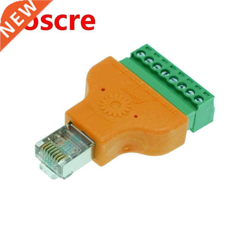 1Pcs Mixed color RJ45 connector RJ45 to Screw Terminal Adapt