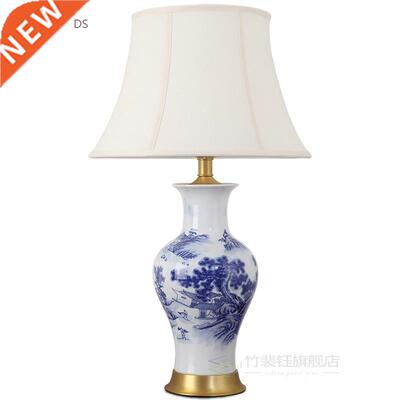 Neoclassical Simple Blue And White Mountains-and-waters Porc