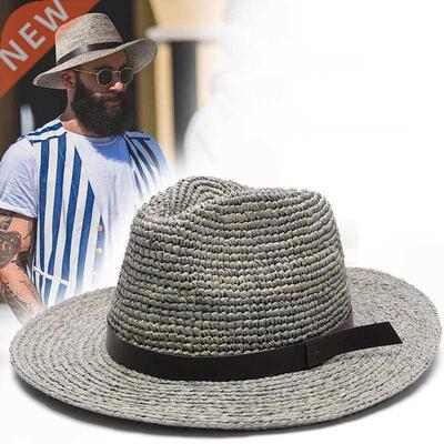 Large Size Panama Hat Big Bone Men Women Beach Wide Brim Fed