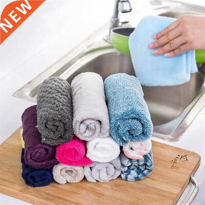 Bamboo Fiber dish Cloth Kitchen Cleaner Wipping Washing