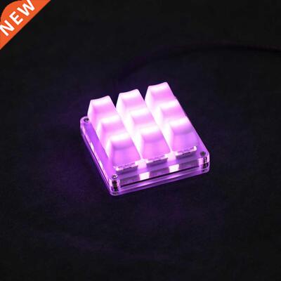 9 Key QMK Hotswap YMDK RGB Support Macro Function Type C MX
