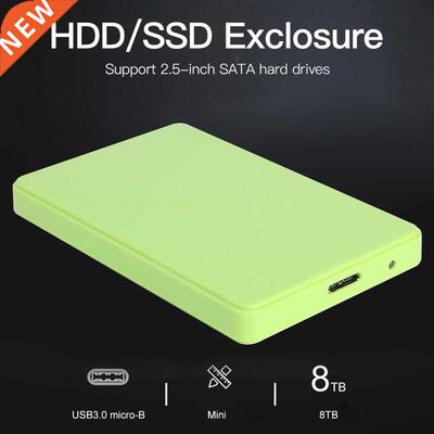 2.5 nch USB 3.0 Hard Drve Dsk Enclosure Support 8TB 6Gbps