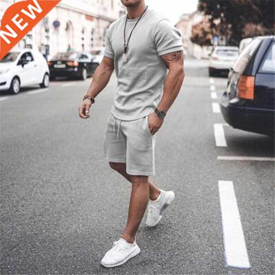 2021New Men	s Sportswear Suits Set Casual Shorts Sets