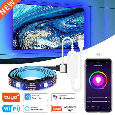USB TV Led Strip Light RGB Tape Tuya Smart Wifi Flexible Lig