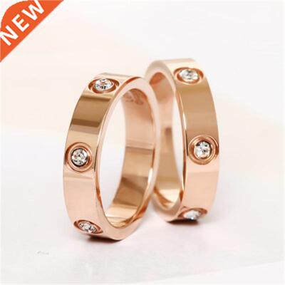 rendy Stainless Steel Rose Gd Cor Love Ring for Women Me
