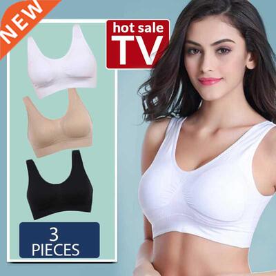 3PCS/lot Seamless Bra Wth Pads Plus Sze Bras For Women Act