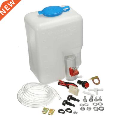 Car Styling Washer Tank Pump Bottle Kit Universal 12V 1.8L W