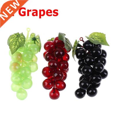 1pcs Real Touch Artificial Fruit Grapes Plastic Home Garden