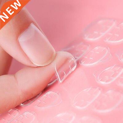120Pcs Clear Double Sided Fake Art Nails Adhesive Tapes
