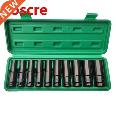 35ED 10Pcs 8-24Mm 1/2 inch Drive Deep Impact Socket Set Heav