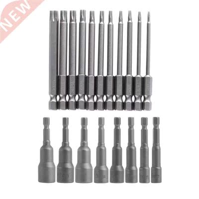 11 Pieces 1/4 Inch Hex Shank T6-T40 4 Inch Length Screwdrive