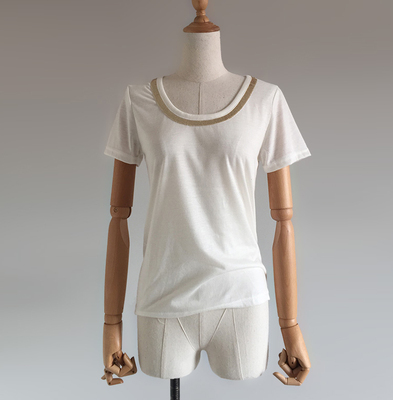 外贸日本纯色修身打底衫短袖t恤