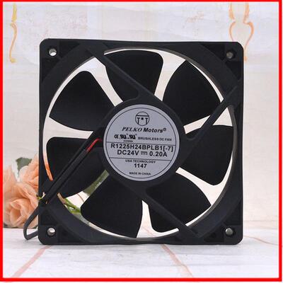 议价PELKOMOTORSR1225H24BPLB1-71202512cm24V0.20A静音散热风扇