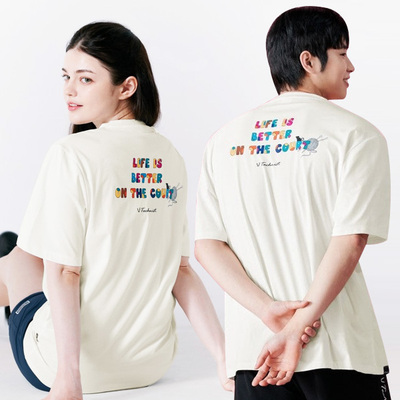 2024秋冬新品Technist韩国羽毛球服男女同款运动速干吸汗时尚短袖