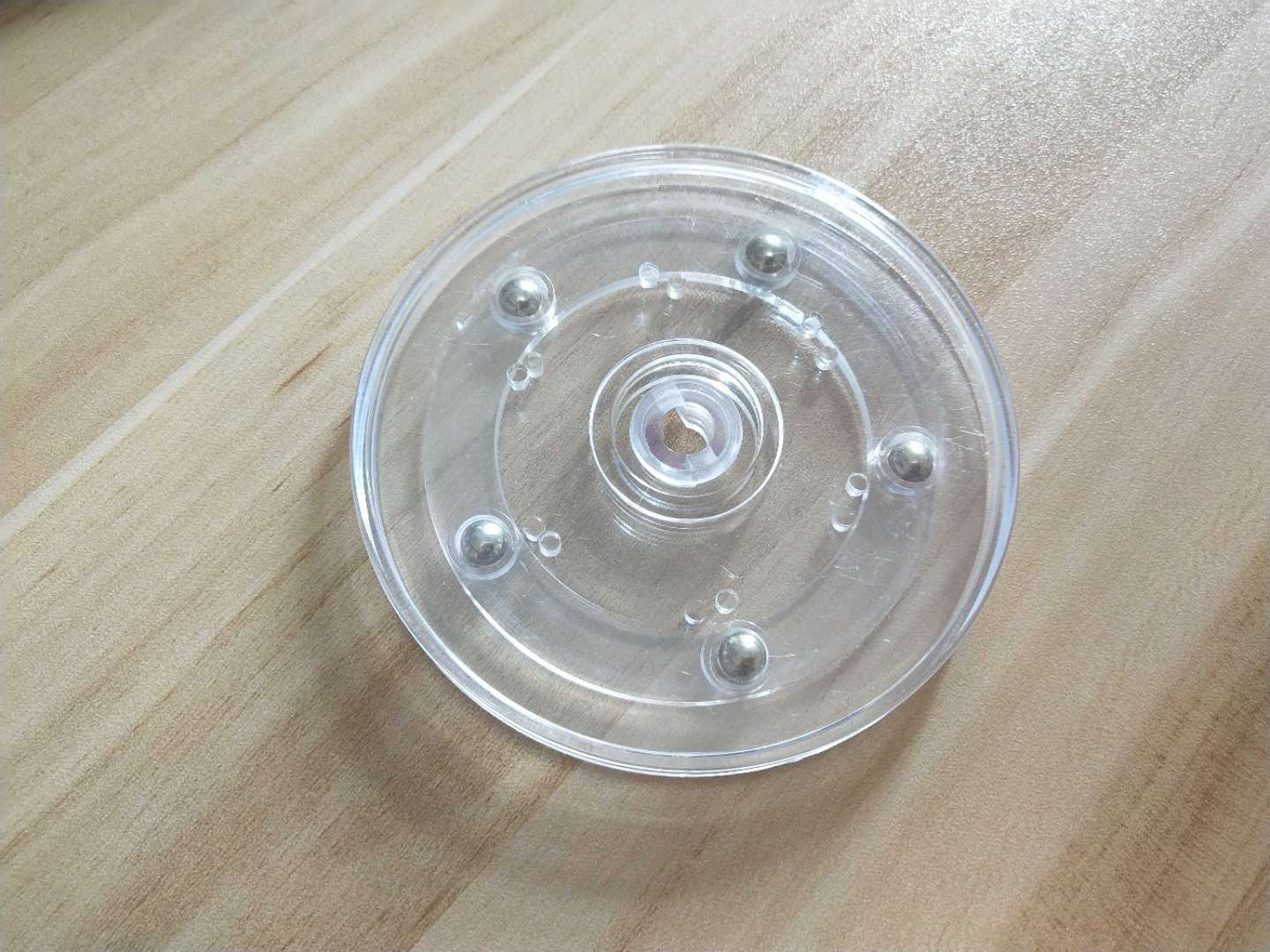 2寸2.5寸3寸4寸5寸6寸透明亚克力转盘塑料旋转转盘展示转盘底座