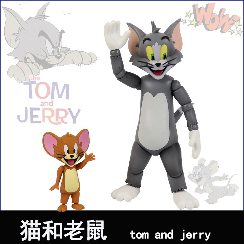 现货大圣模型GT动画猫和老鼠TOMandJERRY汤姆和杰瑞可动成品