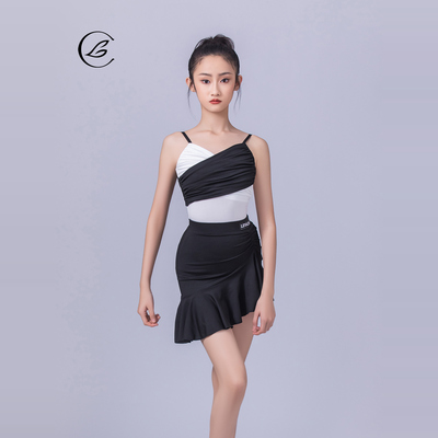 乐雅池春夏新款女童拉丁舞服少儿练功服集训服LS24152