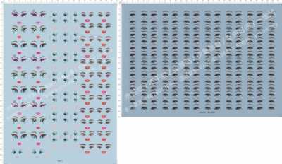 64826 64011 黒木御影眼睛水贴纸eyes water decal custom made1