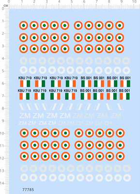 77785印度整版水贴印度国旗ZM飞机模型标志定制打印现货